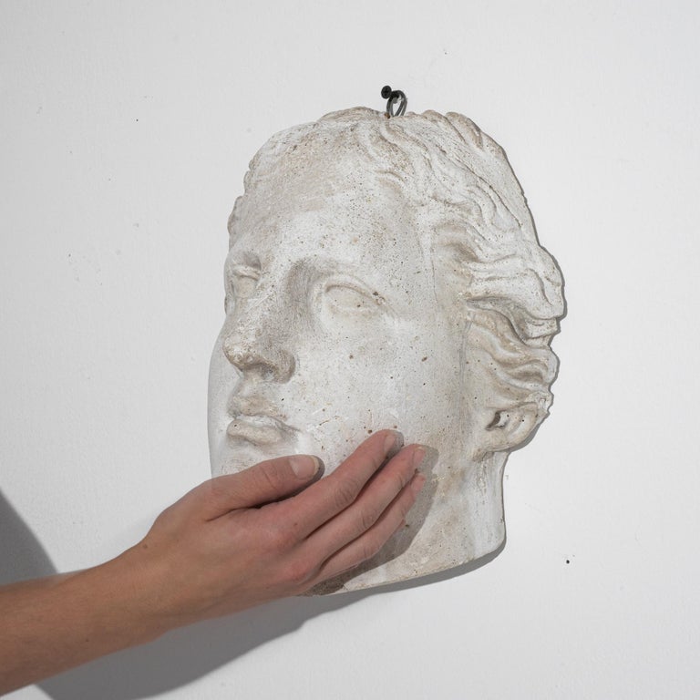 20th Century French Plaster Head For Sale at 1stDibs