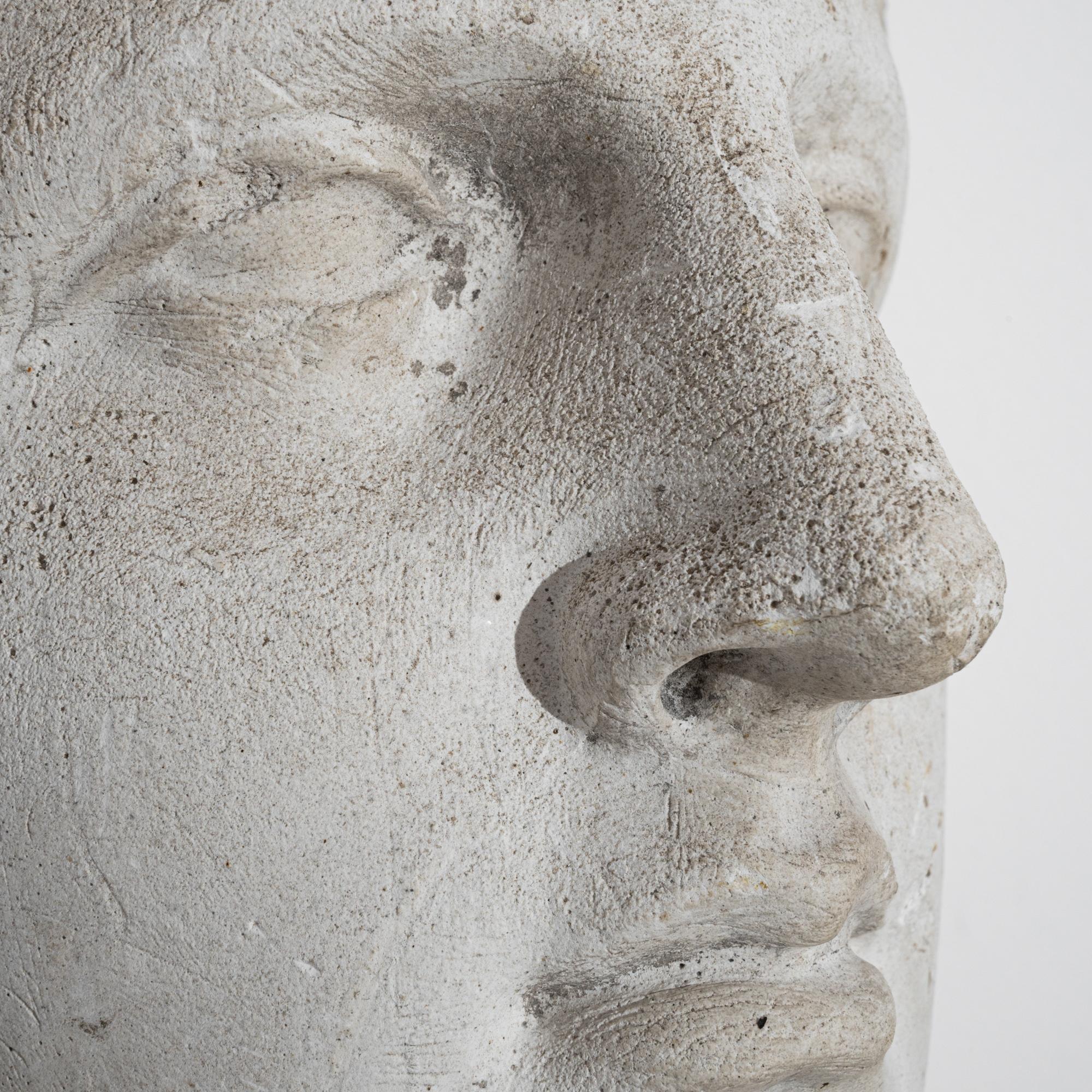 20th Century French Plaster Head For Sale at 1stDibs
