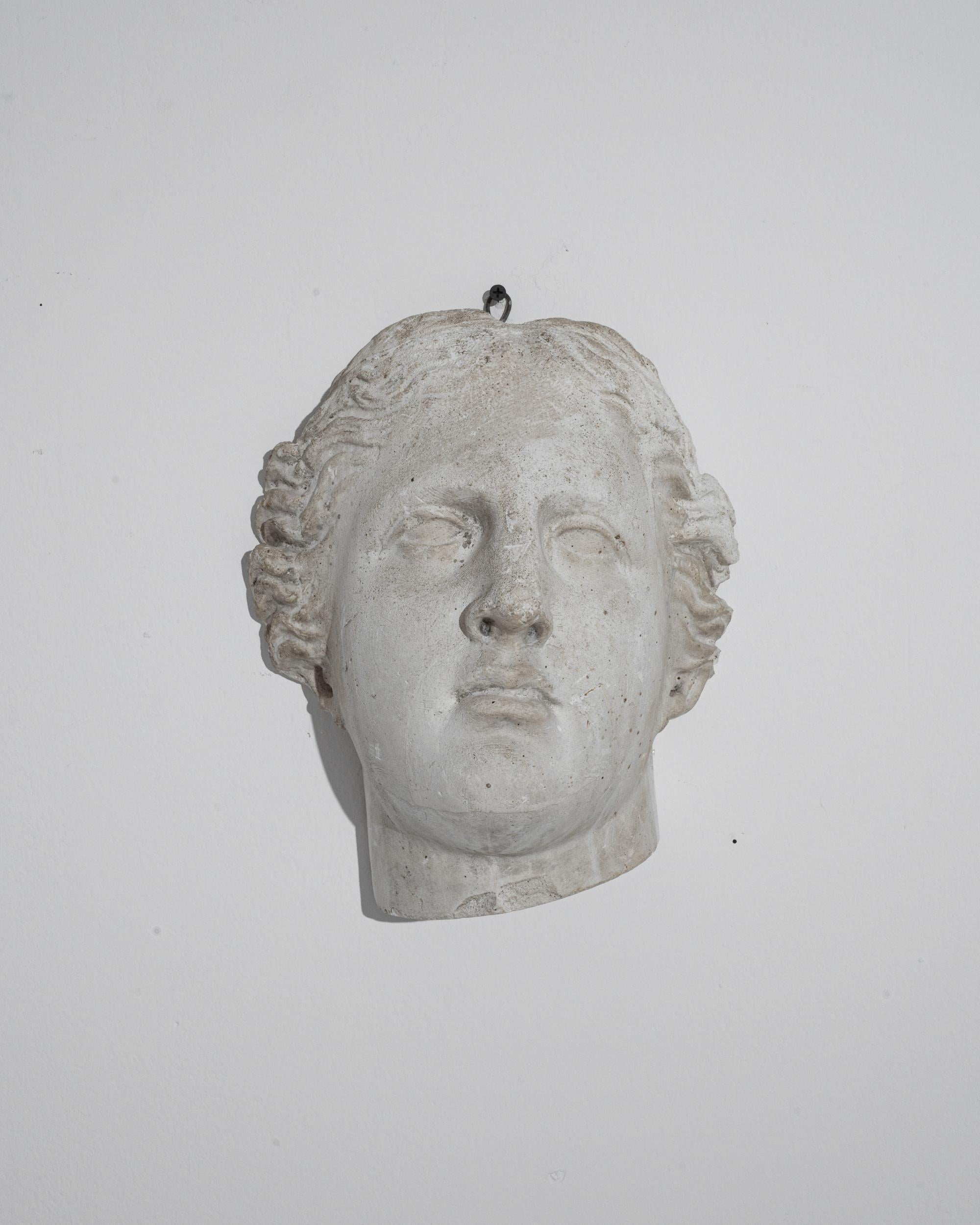 20th Century French Plaster Head For Sale at 1stDibs