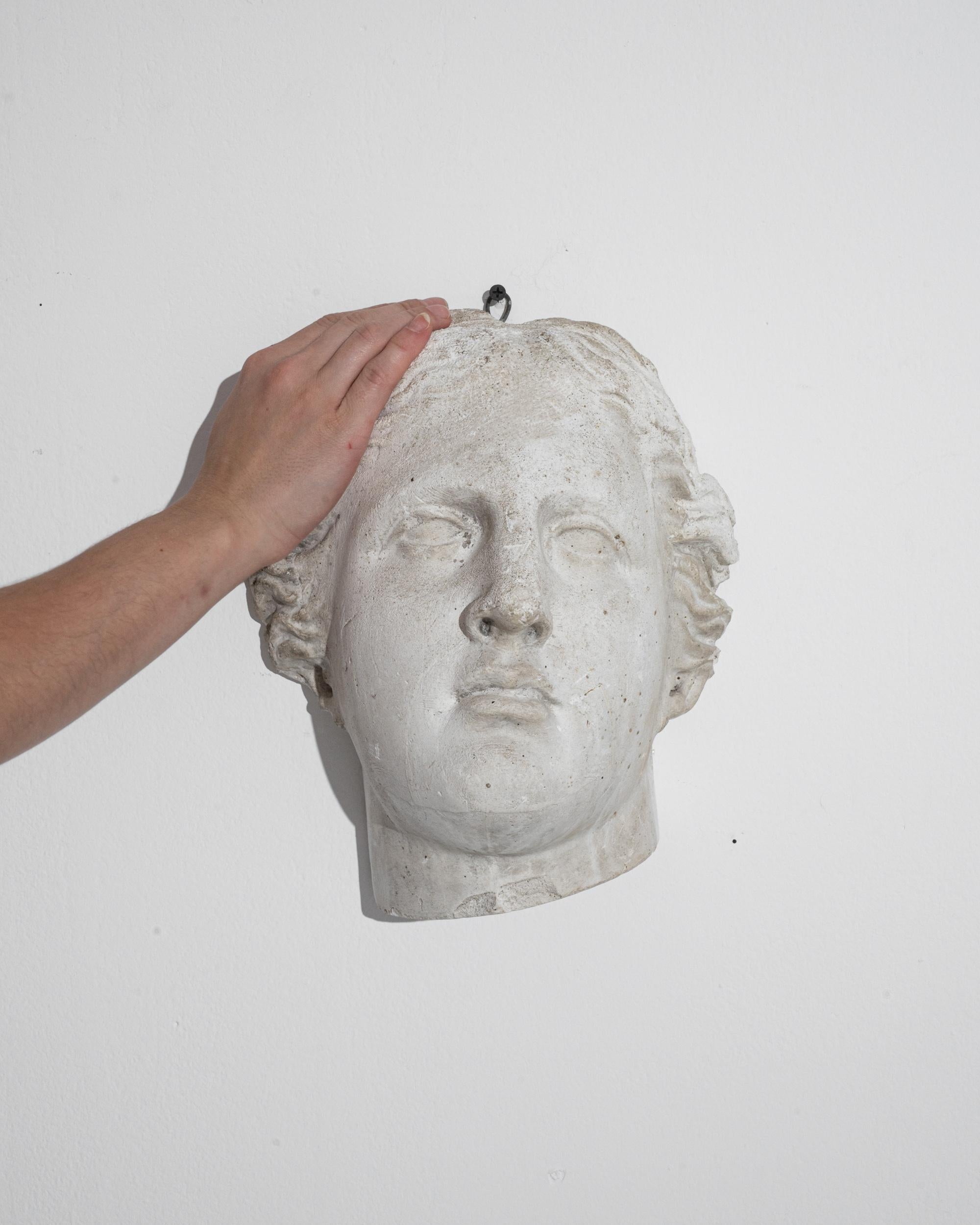20th Century French Plaster Head For Sale at 1stDibs