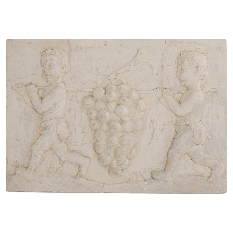 20th Century French Plaster Wall Decoration For Sale at 1stDibs