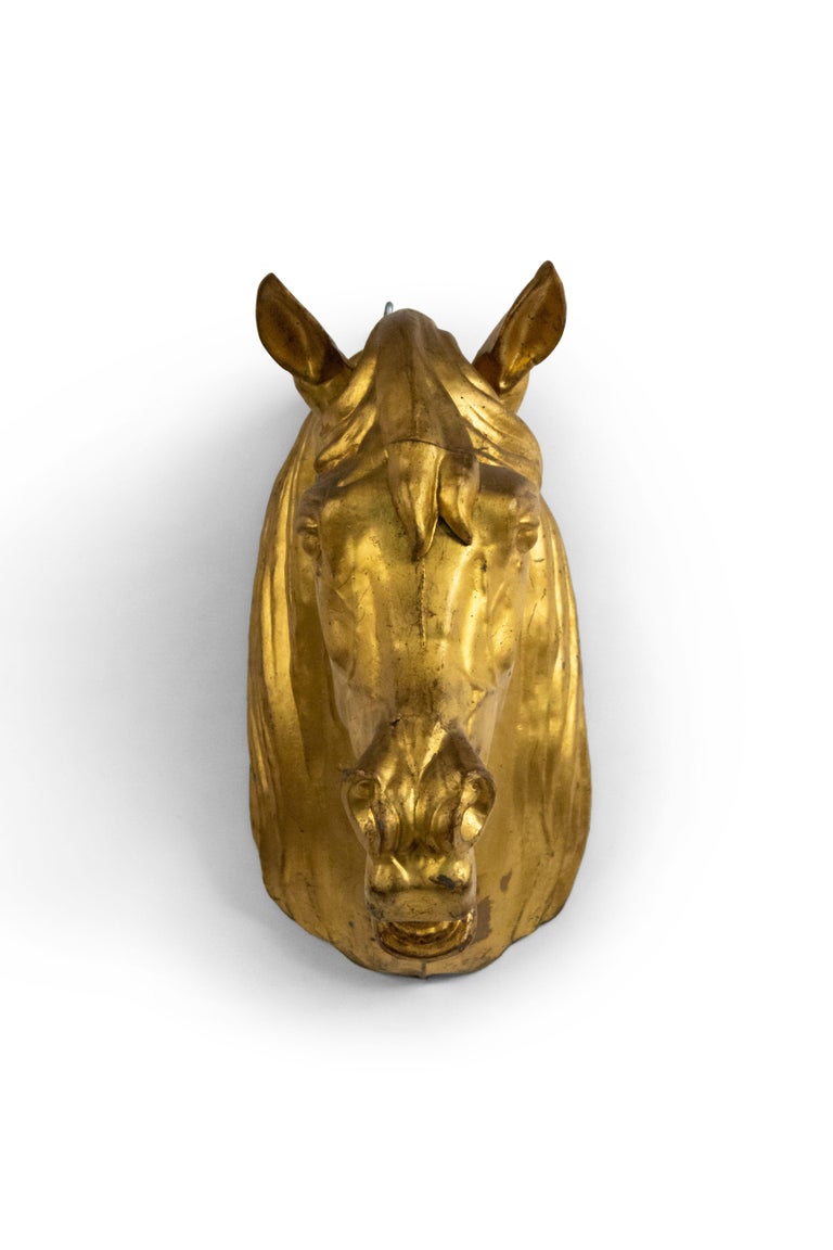 French Provincial Gilt Horse Head Butcher Sign For Sale at 1stDibs ...