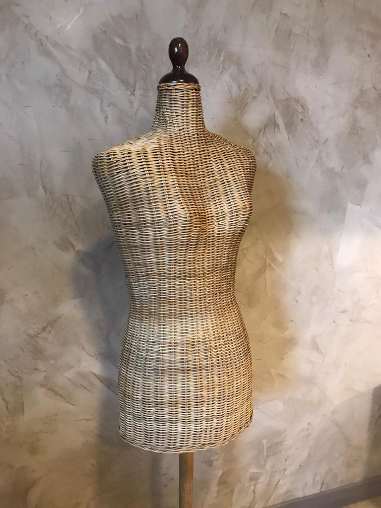 20th Century French Rattan Mannequin, 1960s at 1stDibs