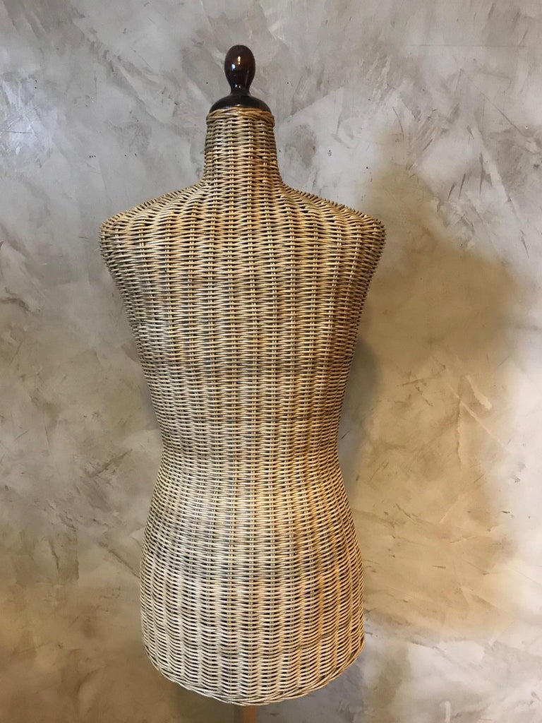 20th Century French Rattan Mannequin, 1960s at 1stDibs