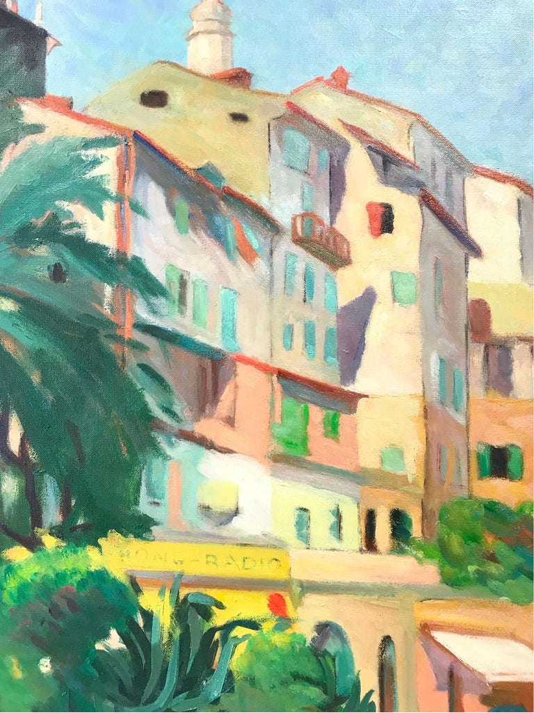 20th Century French School - Large 1950's French Fauvist Oil Provencal ...