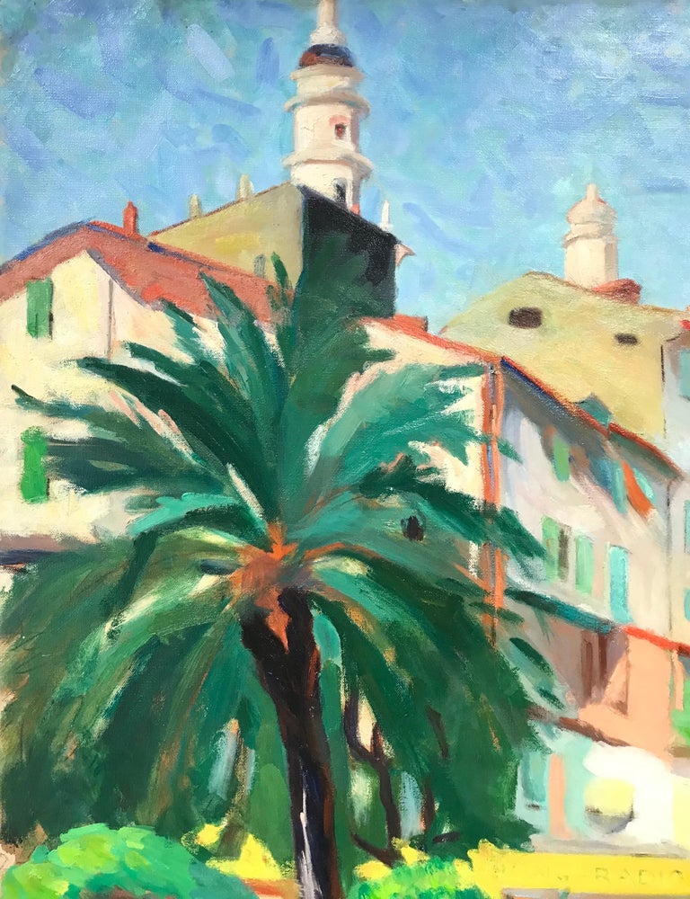 20th Century French School - Large 1950's French Fauvist Oil Provencal ...