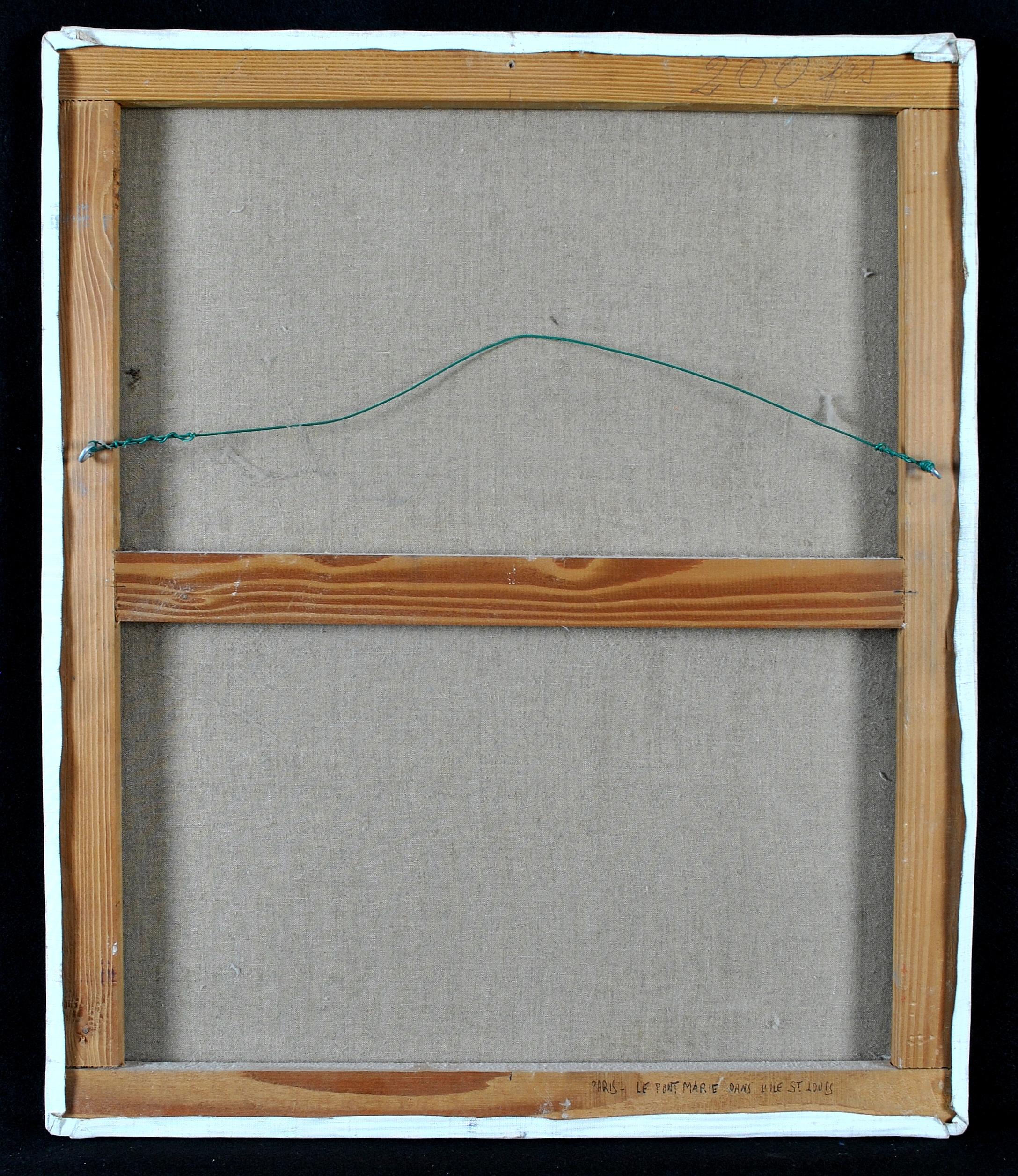 20th Century French School - Le Pont Marie - Bridge on the Seine River ...