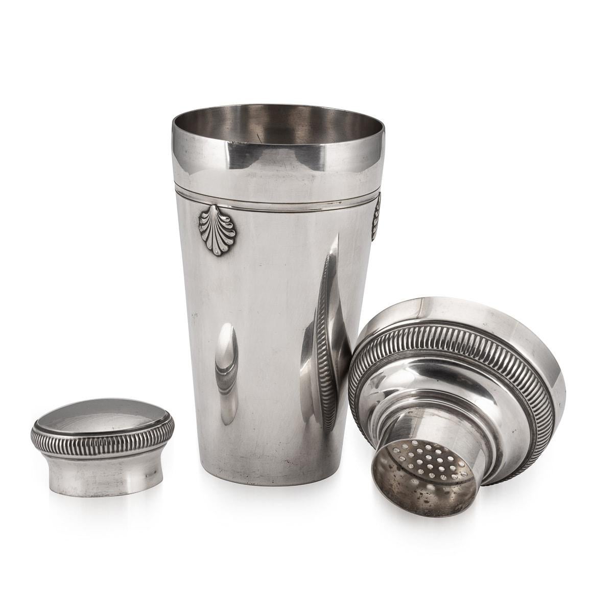 20th Century French Silver Plated Cocktail Shaker For Sale at 1stDibs