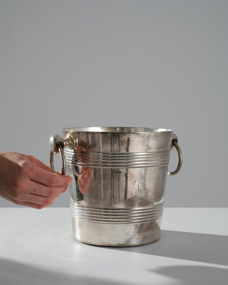 20th Century French Silver-Plated Ice Bucket For Sale at 1stDibs