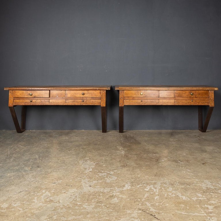 20th Century French Walnut Jewellery Makers Benches, c.1920 For Sale at ...