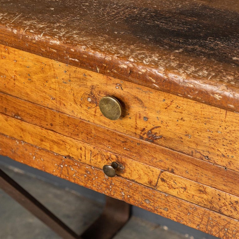 20th Century French Walnut Jewellery Makers Benches, c.1920 For Sale at ...