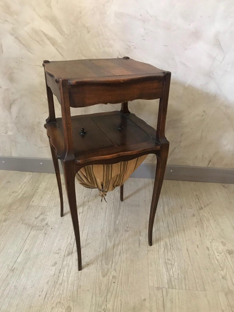 20th Century French Walnut Sewing Table, 1920s For Sale at 1stDibs