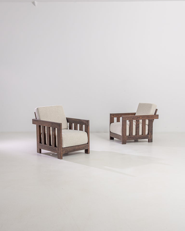 20th Century French Wenge Armchairs, a Pair For Sale at 1stDibs