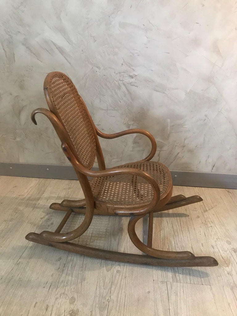 20th Century French Wood and Cane Child Rocking Chair, 1920s at 1stDibs ...