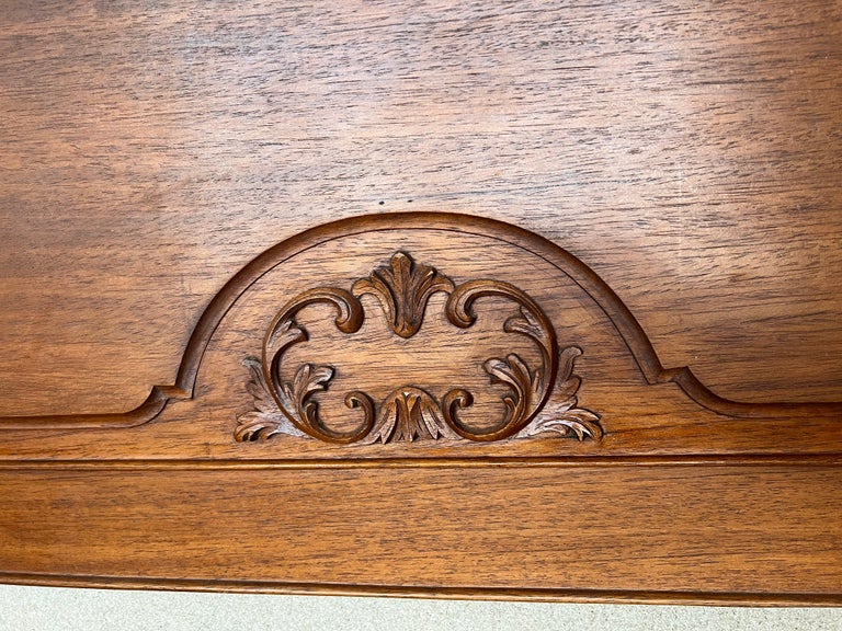 20th Century Full Bed, Original Four Fluted Poster Spanish Bed with ...