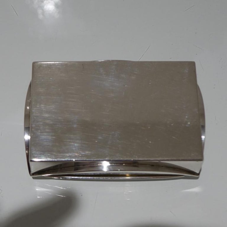 20th Century George V Sterling Silver Snuff Box London 1918 Omar ...