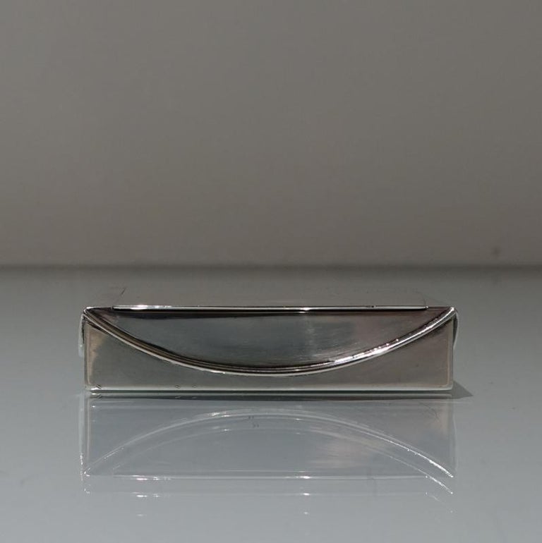 20th Century George V Sterling Silver Snuff Box London 1918 Omar ...