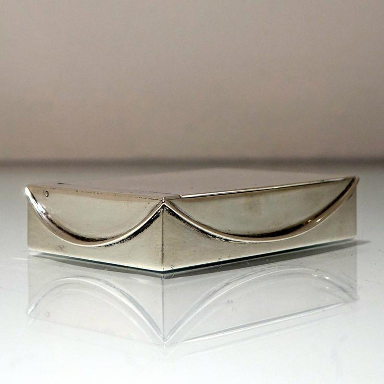 20th Century George V Sterling Silver Snuff Box London 1918 Omar ...