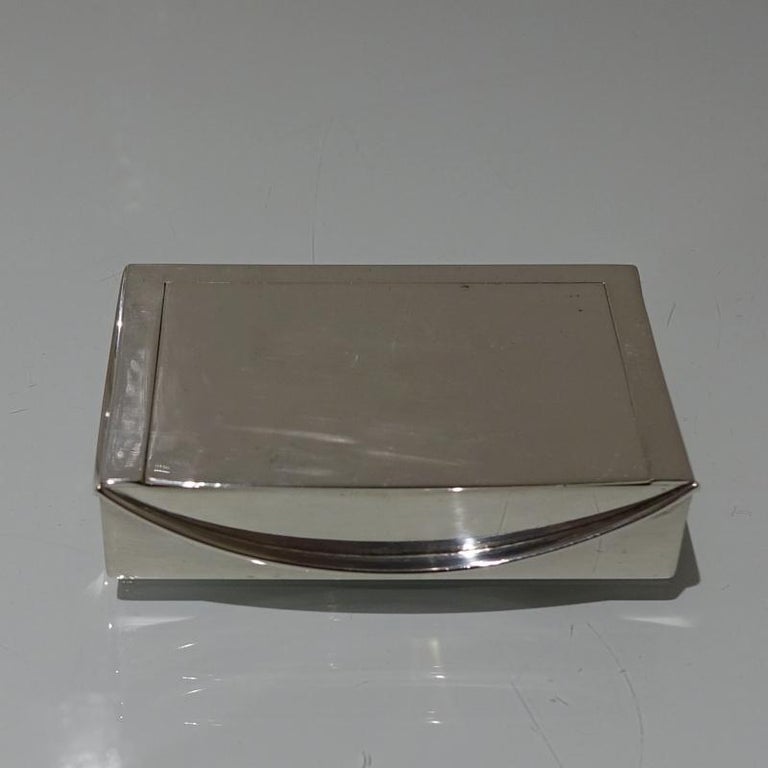 20th Century George V Sterling Silver Snuff Box London 1918 Omar ...