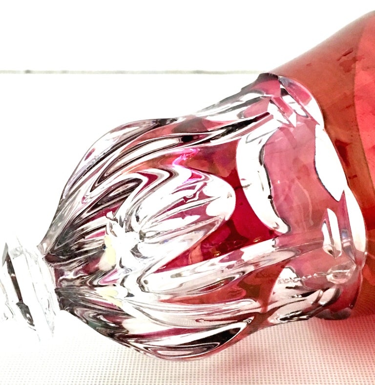 20th Century German Crystal Ruby Cut to Clear Dinner Bell For Sale at ...