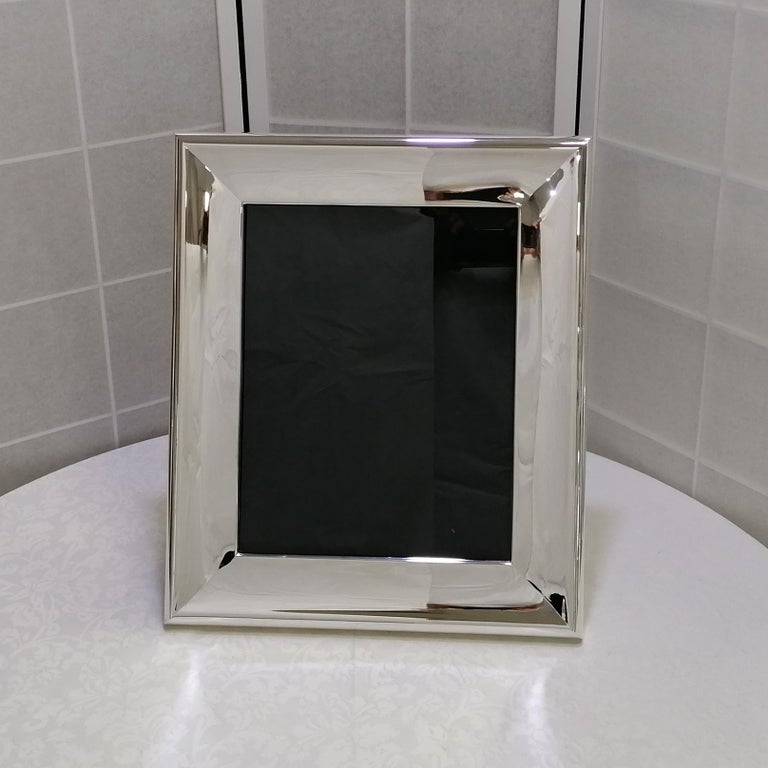 20th Century Giant Italian Sterling Sterling Silver Picture Frame For ...