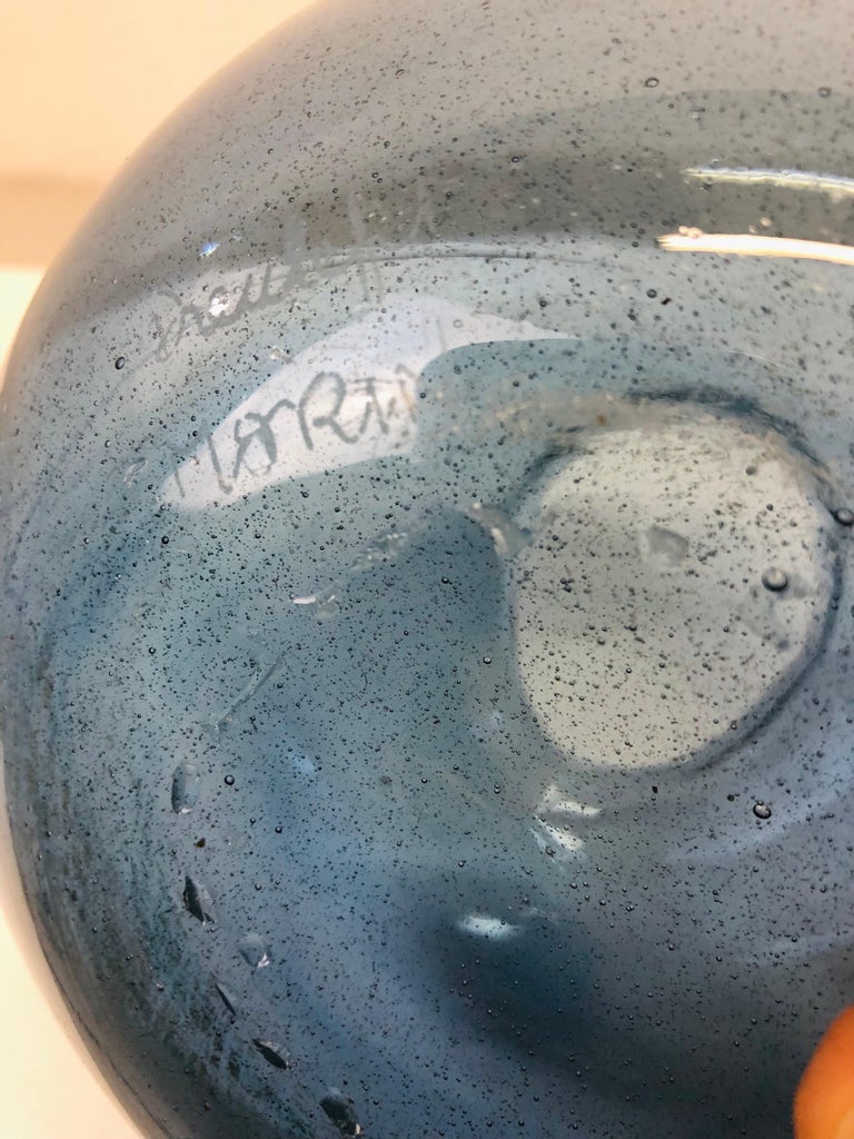 20th Century Glass Design by Claude Morin Modern Vase For Sale at 1stDibs