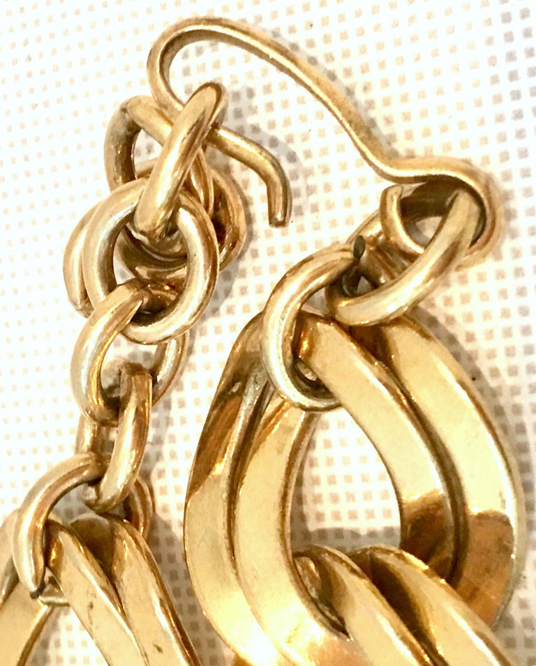 20th Century Gold Plate Double Chain Link Necklace By Monet at 1stDibs