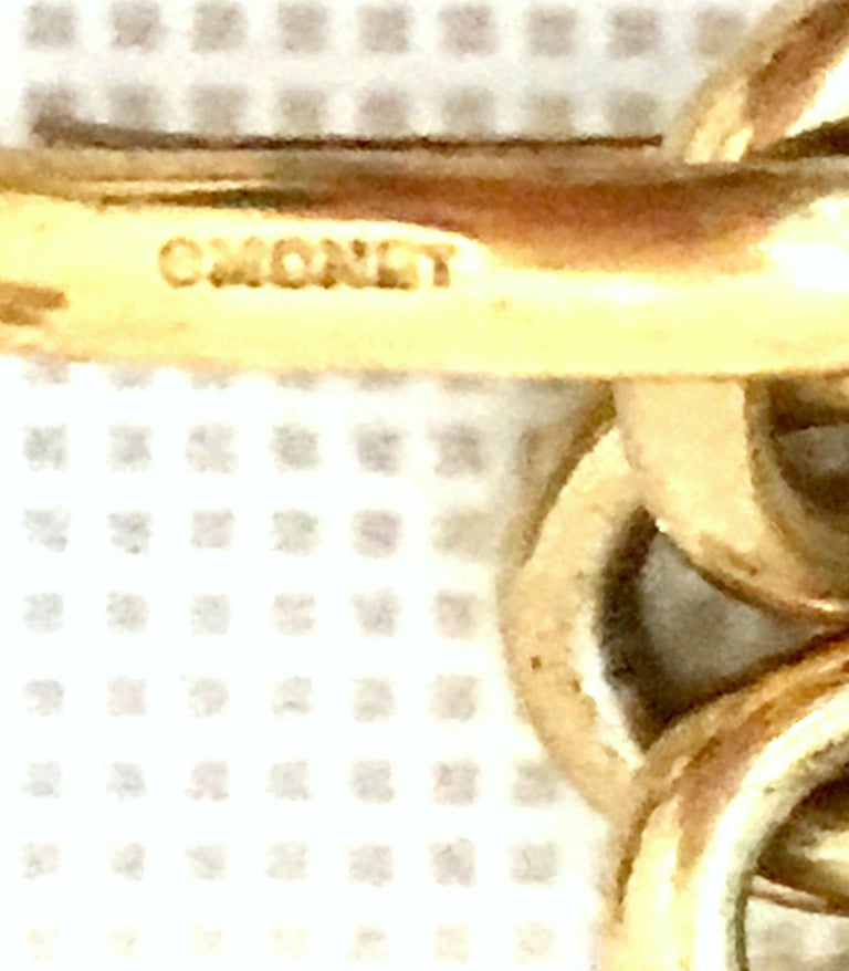 20th Century Gold Plate Double Chain Link Necklace By Monet at 1stDibs