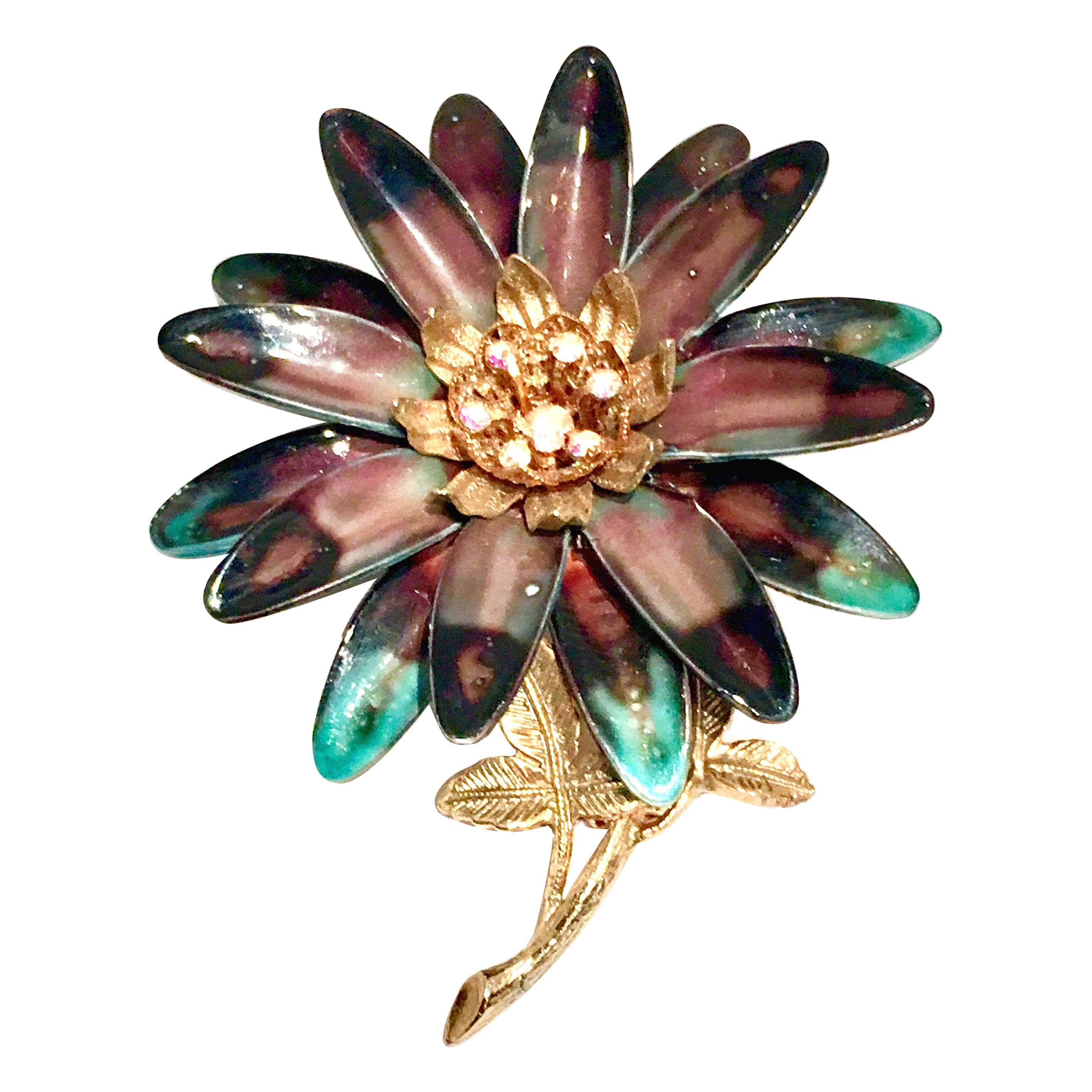 Austrian Flower Brooches - 4 For Sale on 1stDibs | austrian flowers