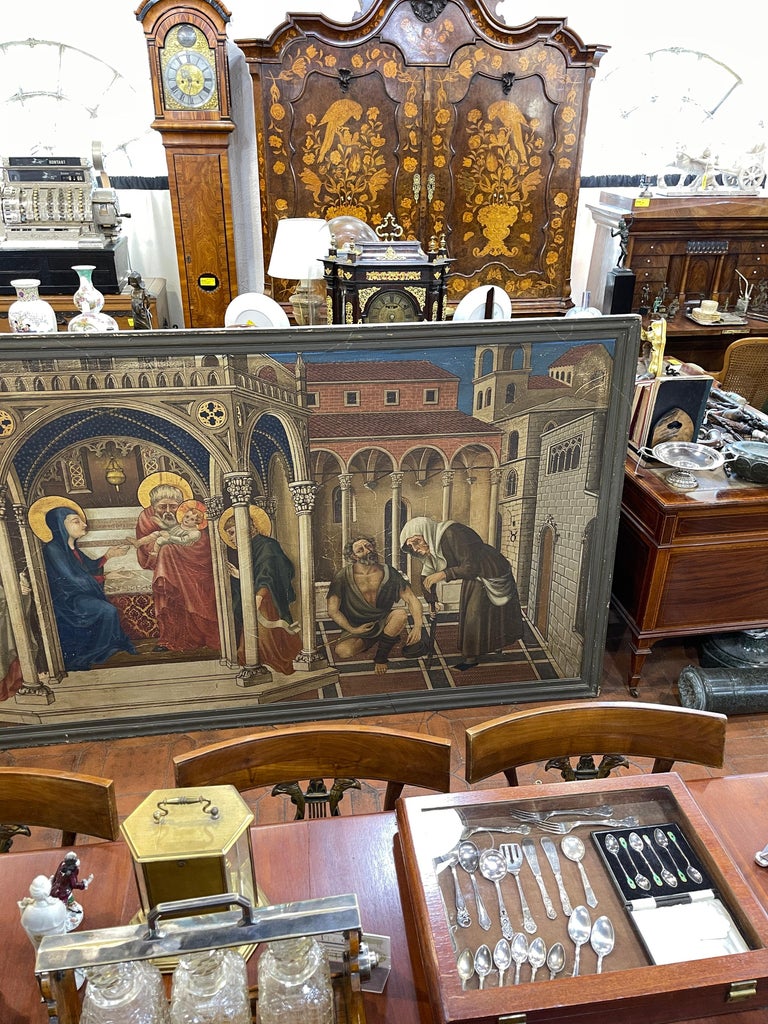 20th Century Gothic Painting Oil on Canvas Gentile da Fabriano, 1900s ...