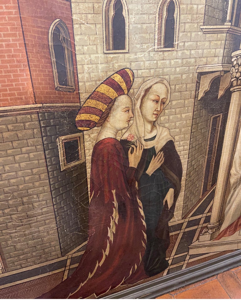 20th Century Gothic Painting Oil on Canvas Gentile da Fabriano, 1900s ...