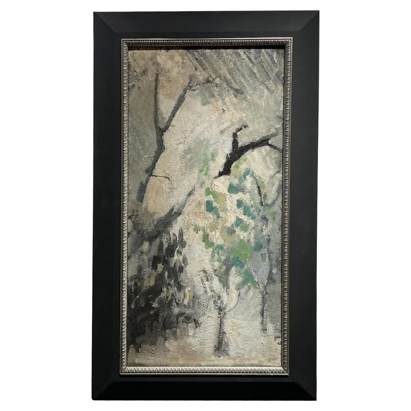 20th Century Impressionist Oil Painting Garden Landscape by Mary ...