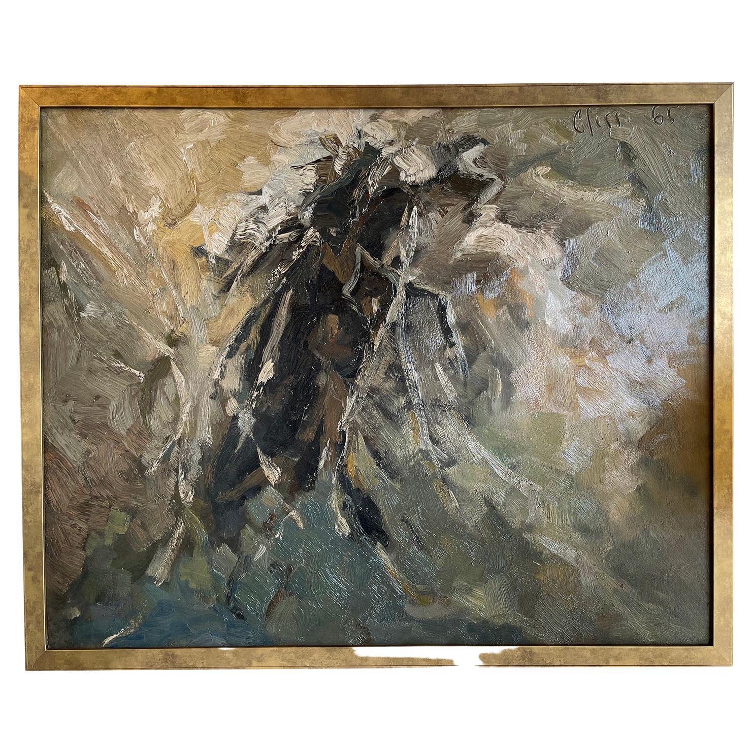 20th Century French Painting, Small Self-Portrait of Daniel Clesse at ...