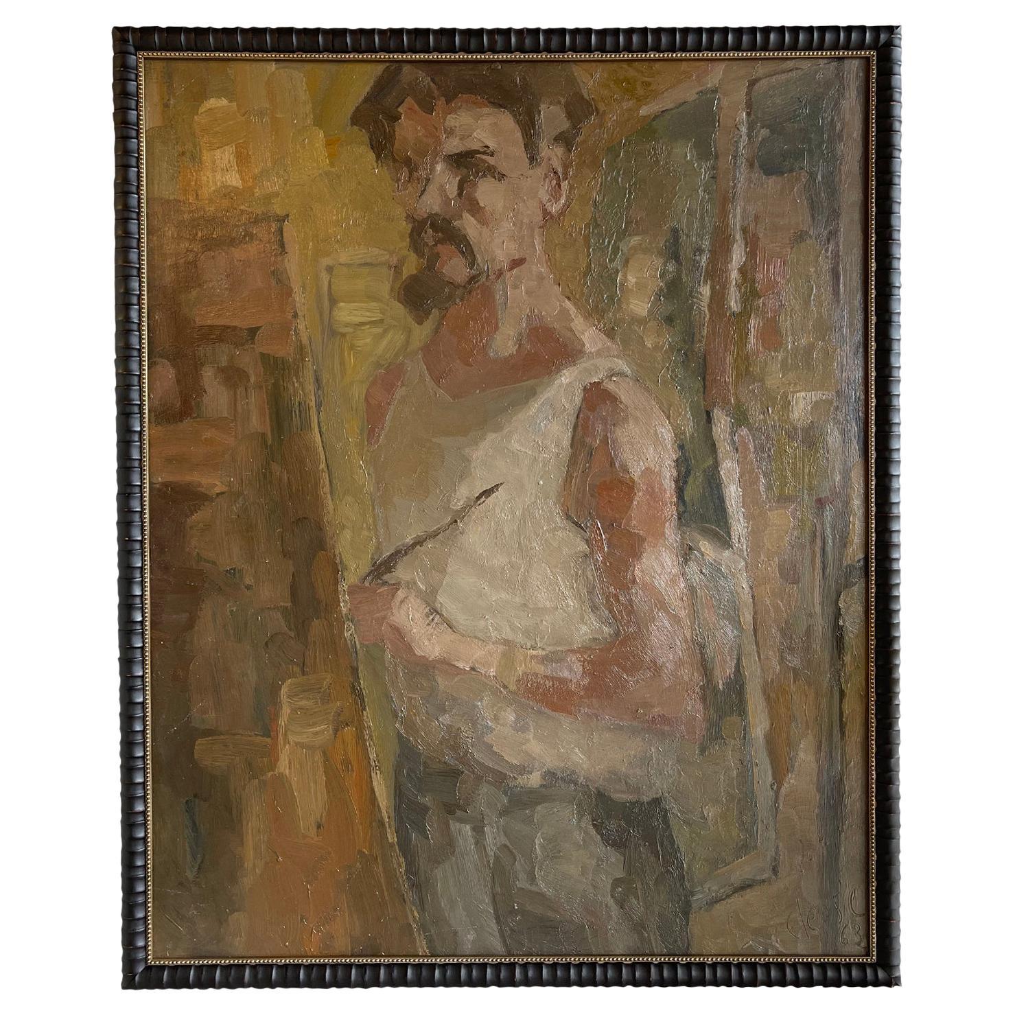 20th Century Abstract Landscape Painting by American Artist Paul ...