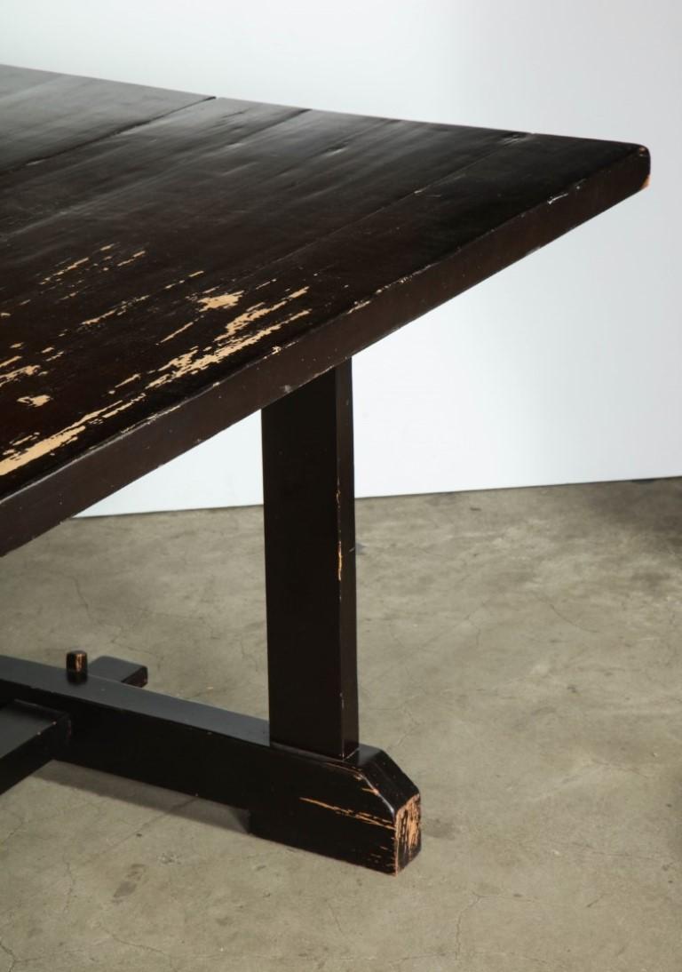 20th Century Hand Carved Oak Refectory Dining or Work Table For Sale at ...