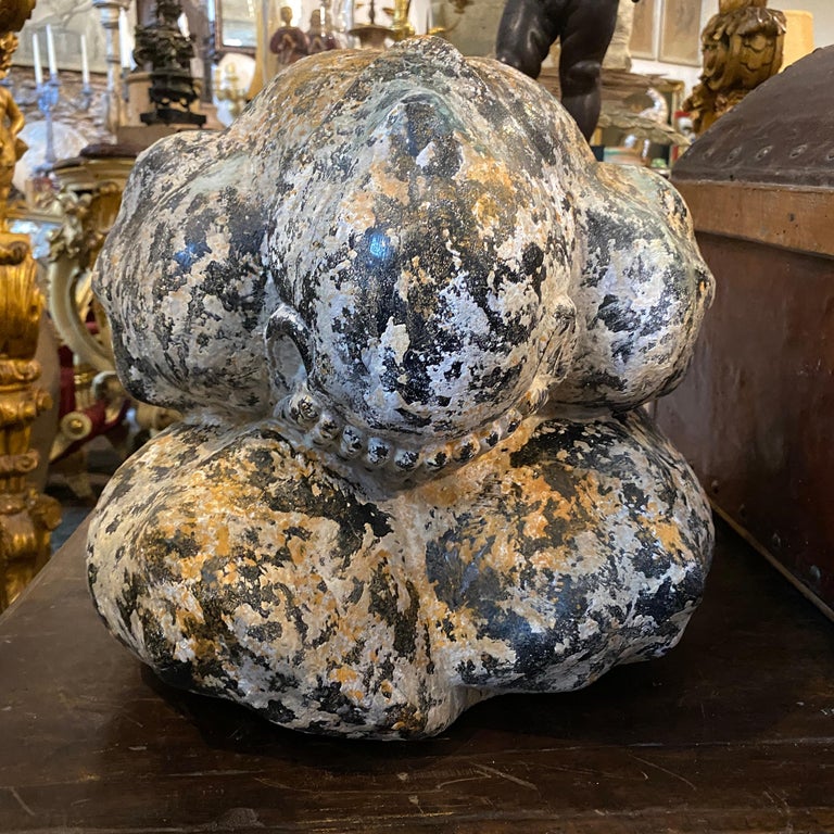 20th Century Hand-Carved Petrified Wood Criyng Man Sculpture For Sale ...