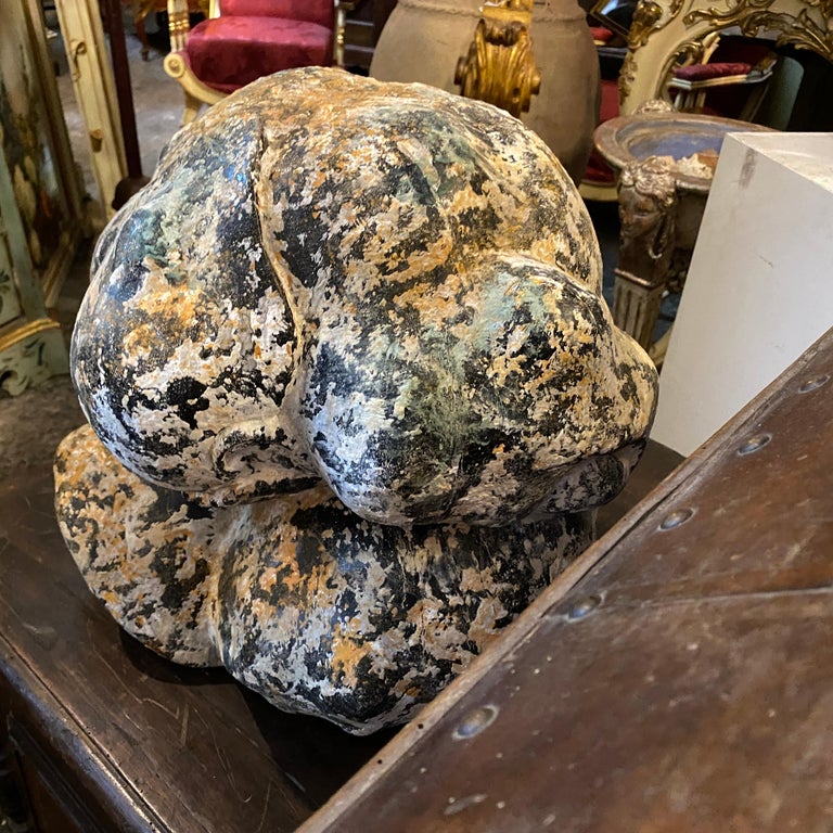 20th Century Hand-Carved Petrified Wood Criyng Man Sculpture For Sale ...