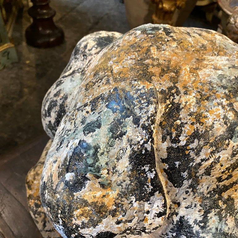 20th Century Hand-Carved Petrified Wood Criyng Man Sculpture For Sale ...