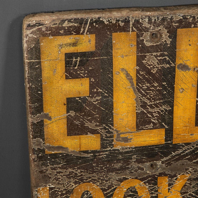 20th Century Hand Painted Sign For Ellis Pearson and Co, c.1950 For ...