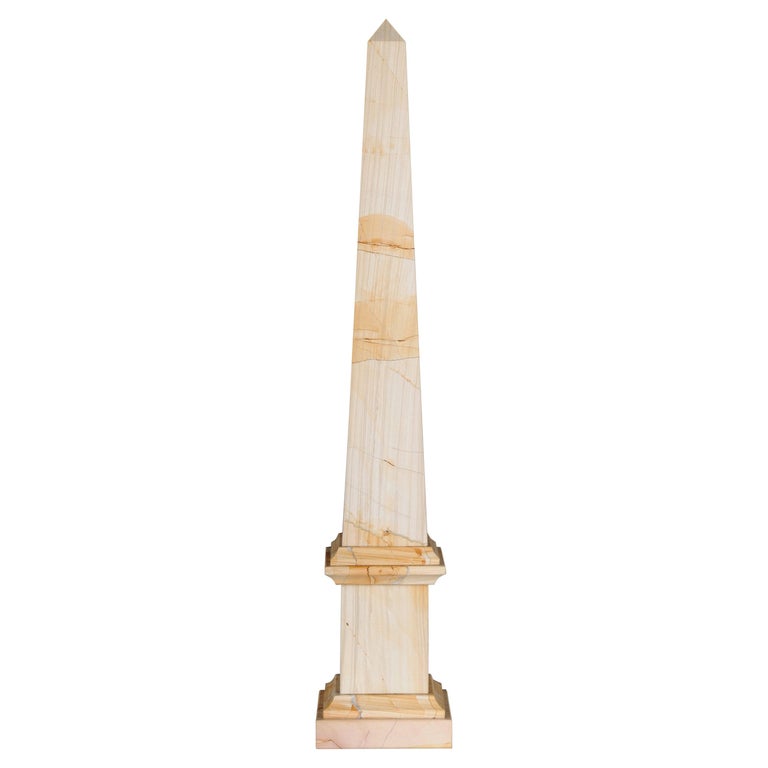 20th Century Imposing Black Beige Obelisk, Neoclassicism Style No. 3 at ...