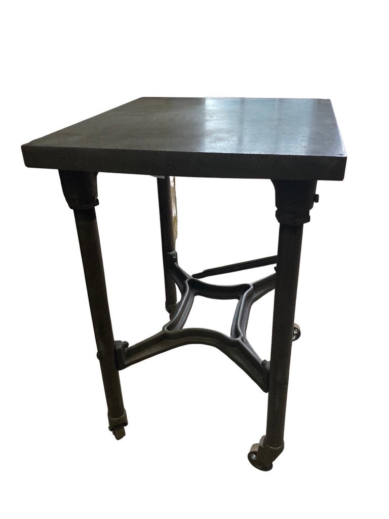 20th Century Industrial Cast Iron Turtle Table For Sale at 1stDibs