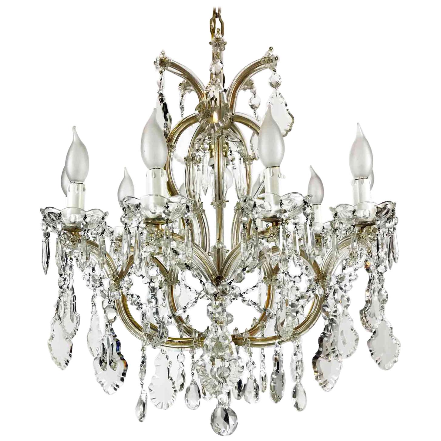 20th Century Italian Neoclassical Style Crystal Chandelier Roman Female ...
