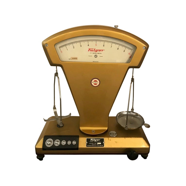 20th Century Italian Fulgor Vintage Jeweler Apothecary Scale, 1960s at ...