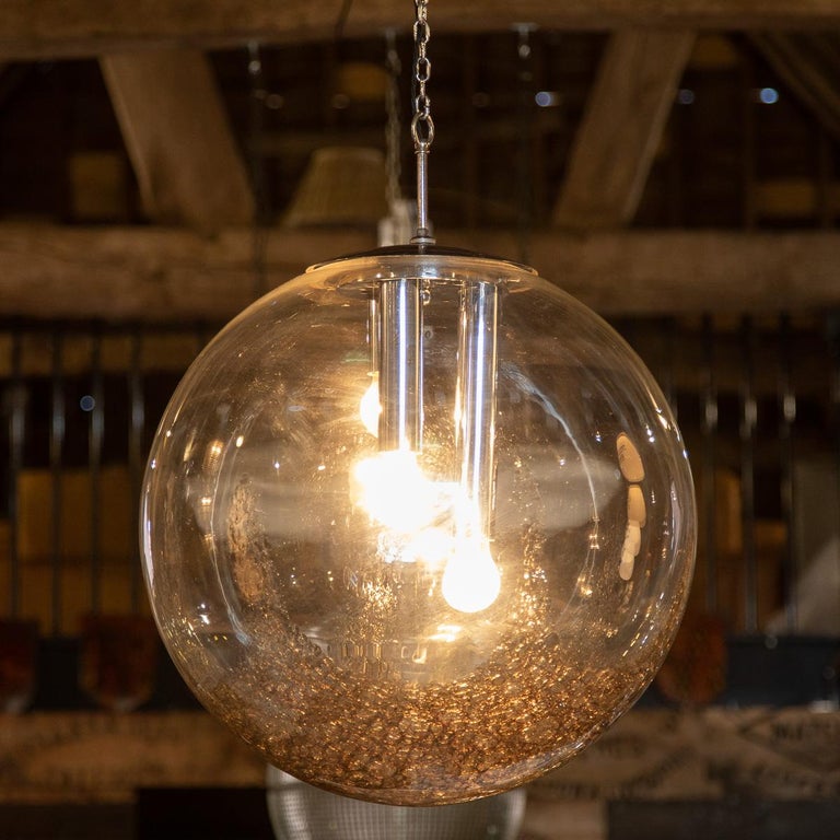 20th Century Italian Large Murano Glass Sphere Light by Angelo Brotto ...