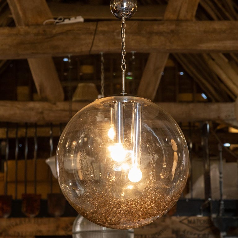 20th Century Italian Large Murano Glass Sphere Light by Angelo Brotto ...