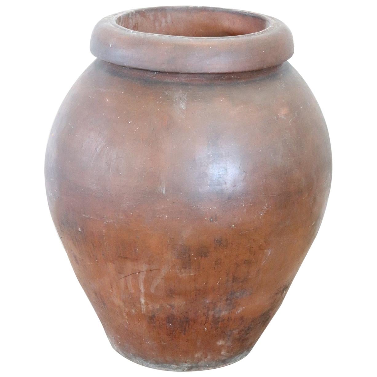 20th Century Italian Large Terracotta Garden Jar at 1stDibs
