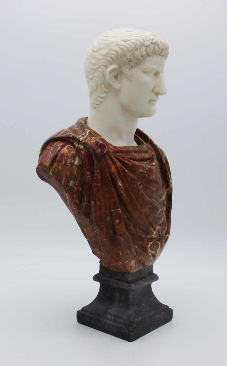 20th Century Italian Marble Sculpture Bust of Emperor Caligula By G ...