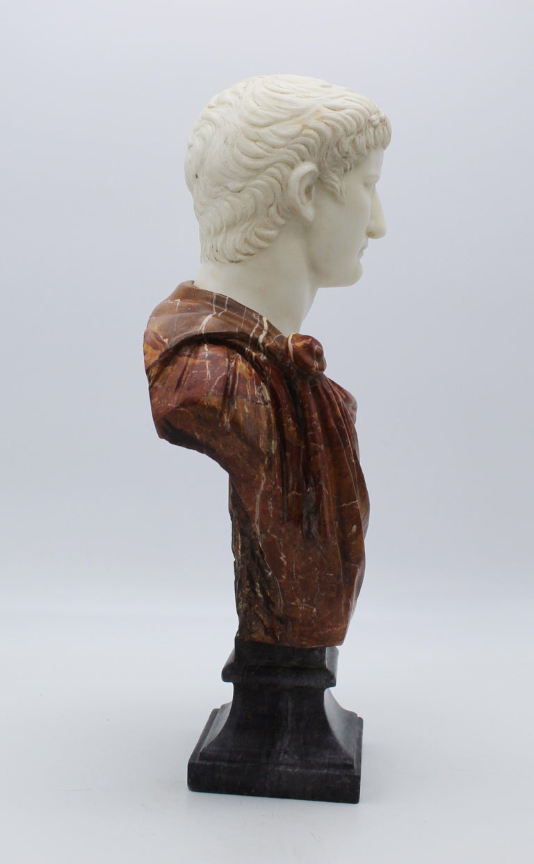 20th Century Italian Marble Sculpture Bust of Emperor Caligula By G ...