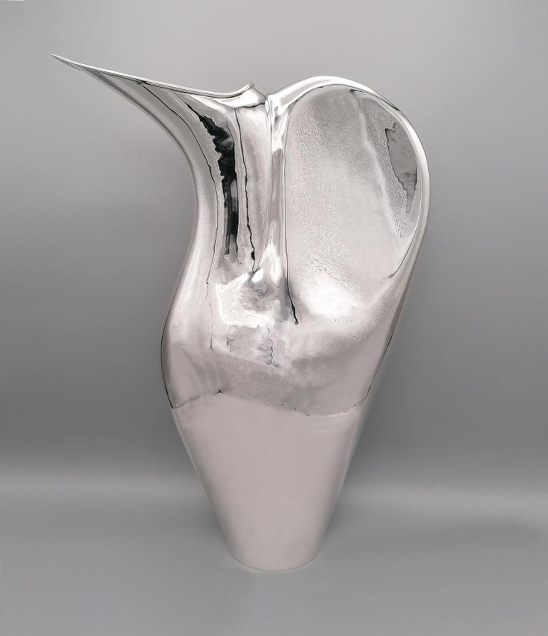 20th Century Italian Modern Silver Jug fully handmade. Made i Italy at ...