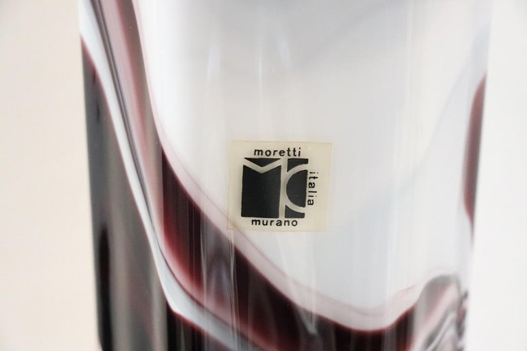 20th Century Italian Murano Artistic Glass Vase by Carlo Moretti, 1970s ...